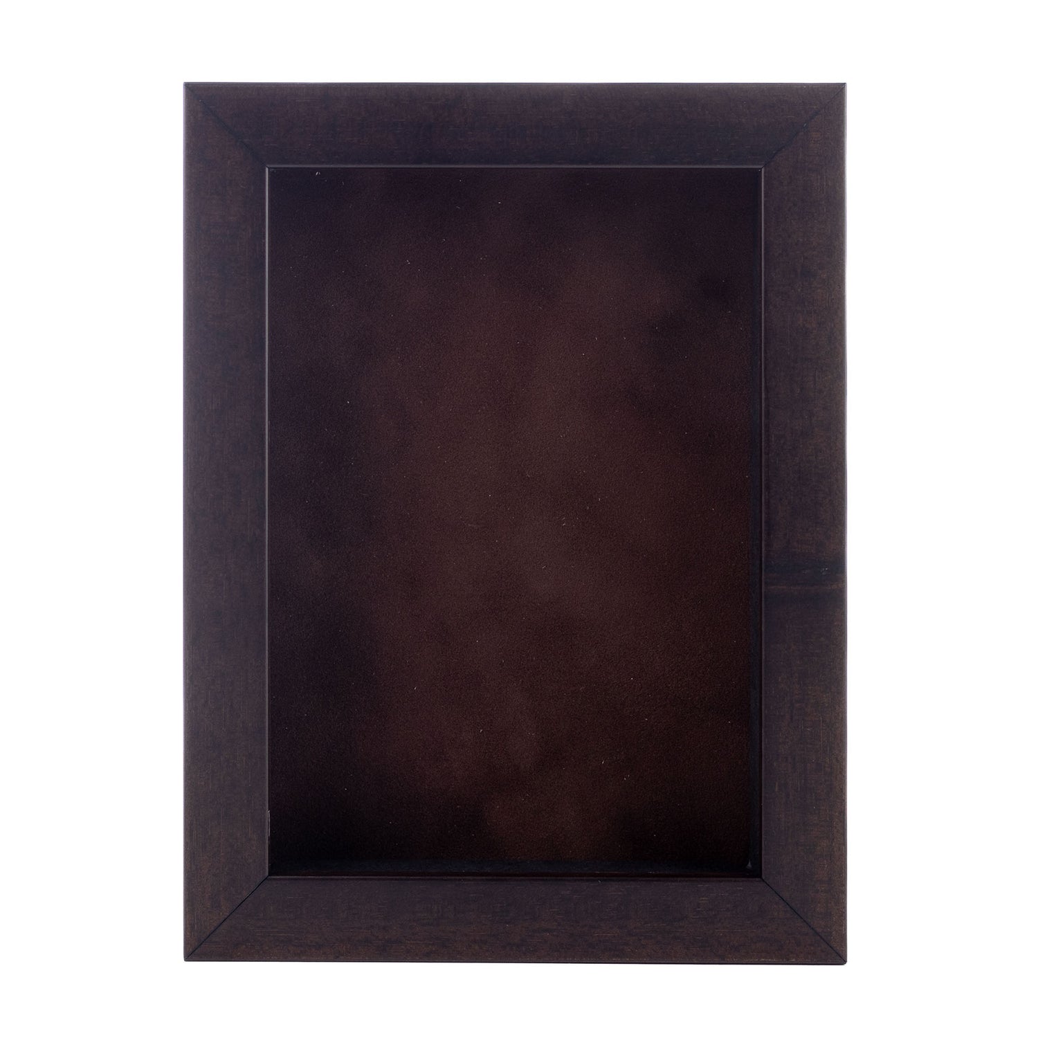 Walnut Shadow Box Frame With Brown Acid-Free Suede Backing – PPalooza